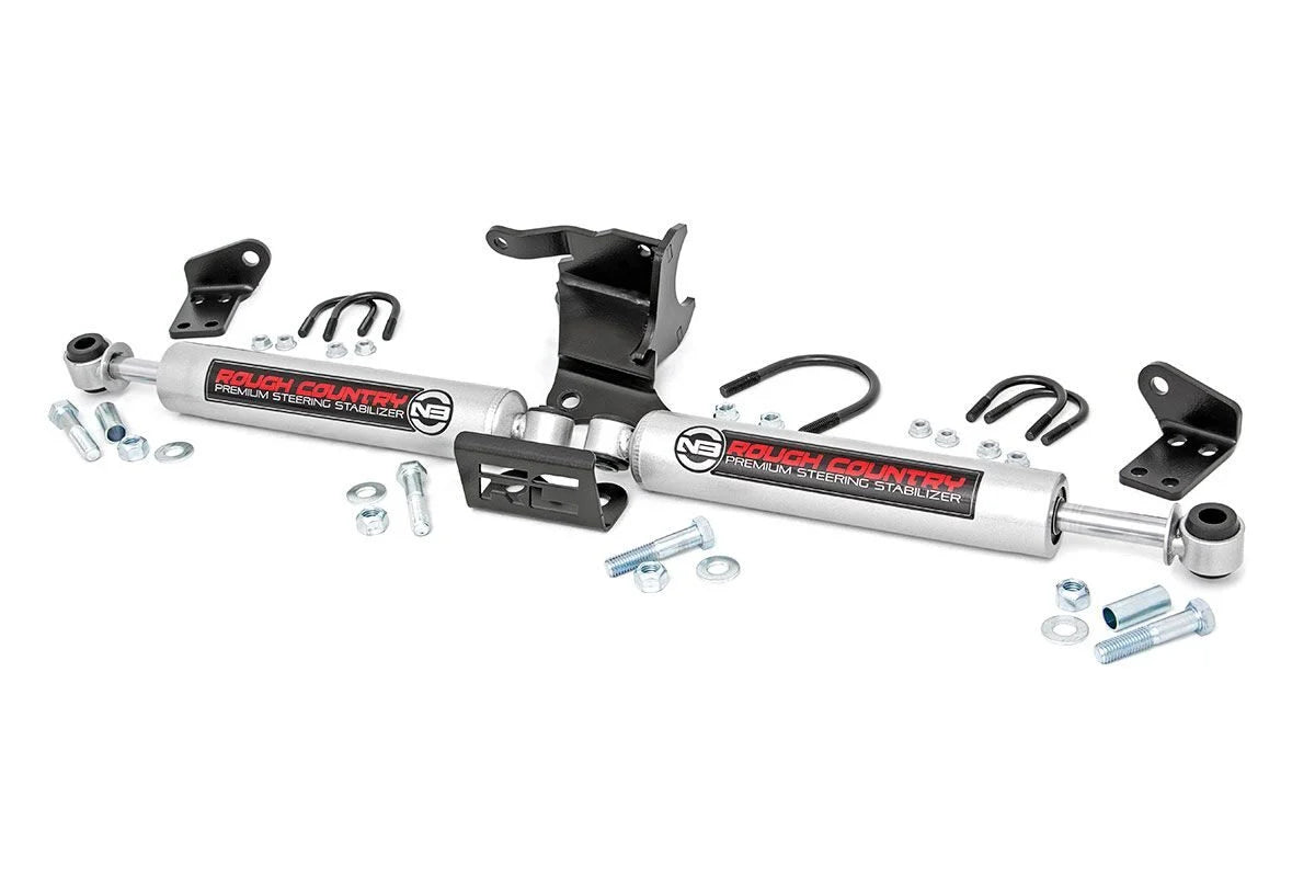 87304 RC N3 Steering Stabilizer Dual | 2.5-8 Inch Lift | Jeep Gladiato ...