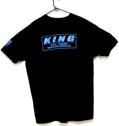 KING SHOCKS BLACK TEE W/NEON BLUE LOGO- PT# APP-VMT202 – Top Notch ...