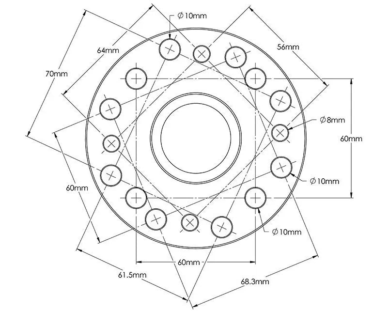 3/4" Longfield / TRAIL GEAR Toyota Driveshaft Spacer- PT# TGI 306547-1 ...