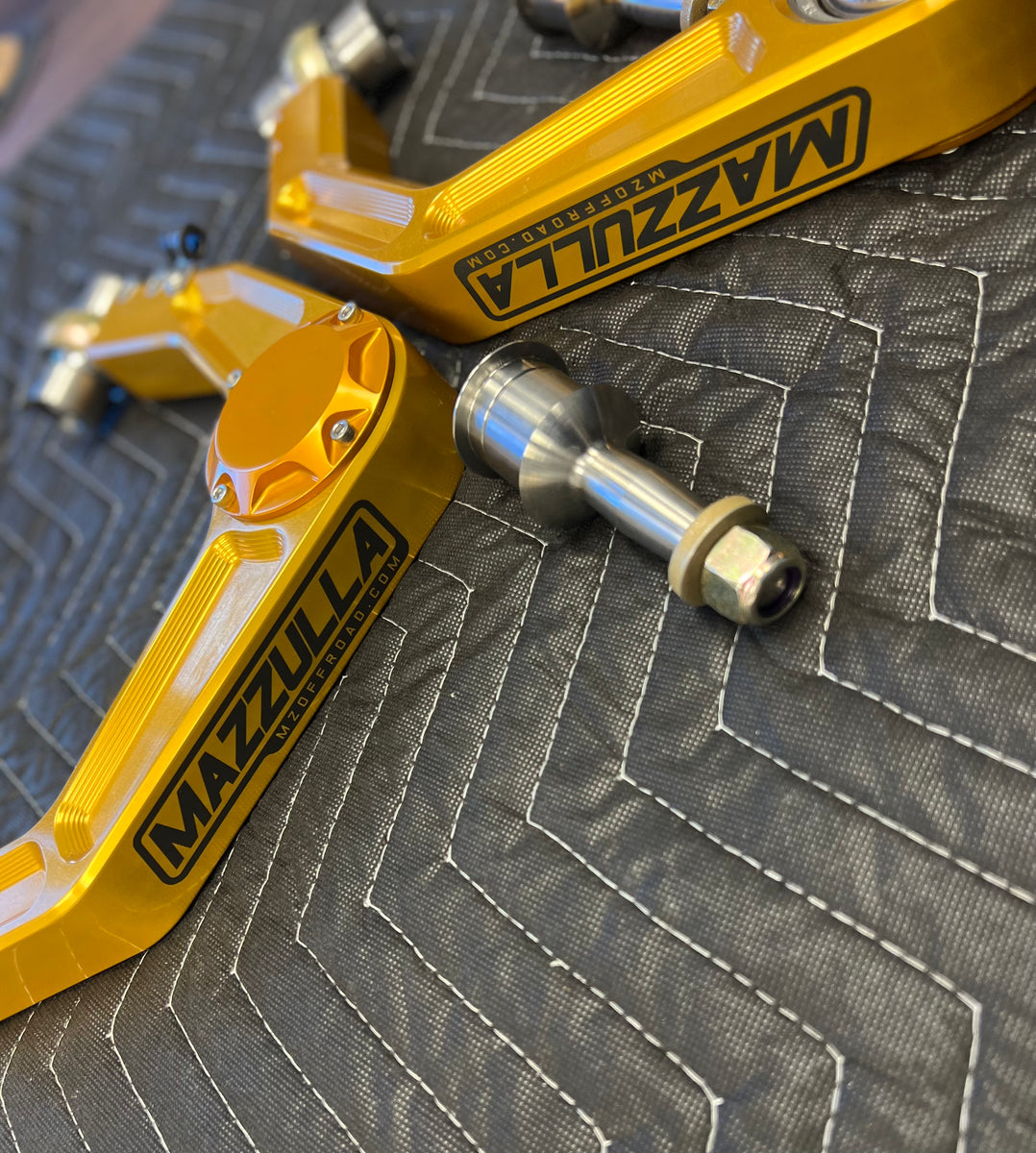 MAZZULLA BILLET UPPER CONTROL ARMS (Gloss GOLD Anodized) 2003+ TOYOTA ...