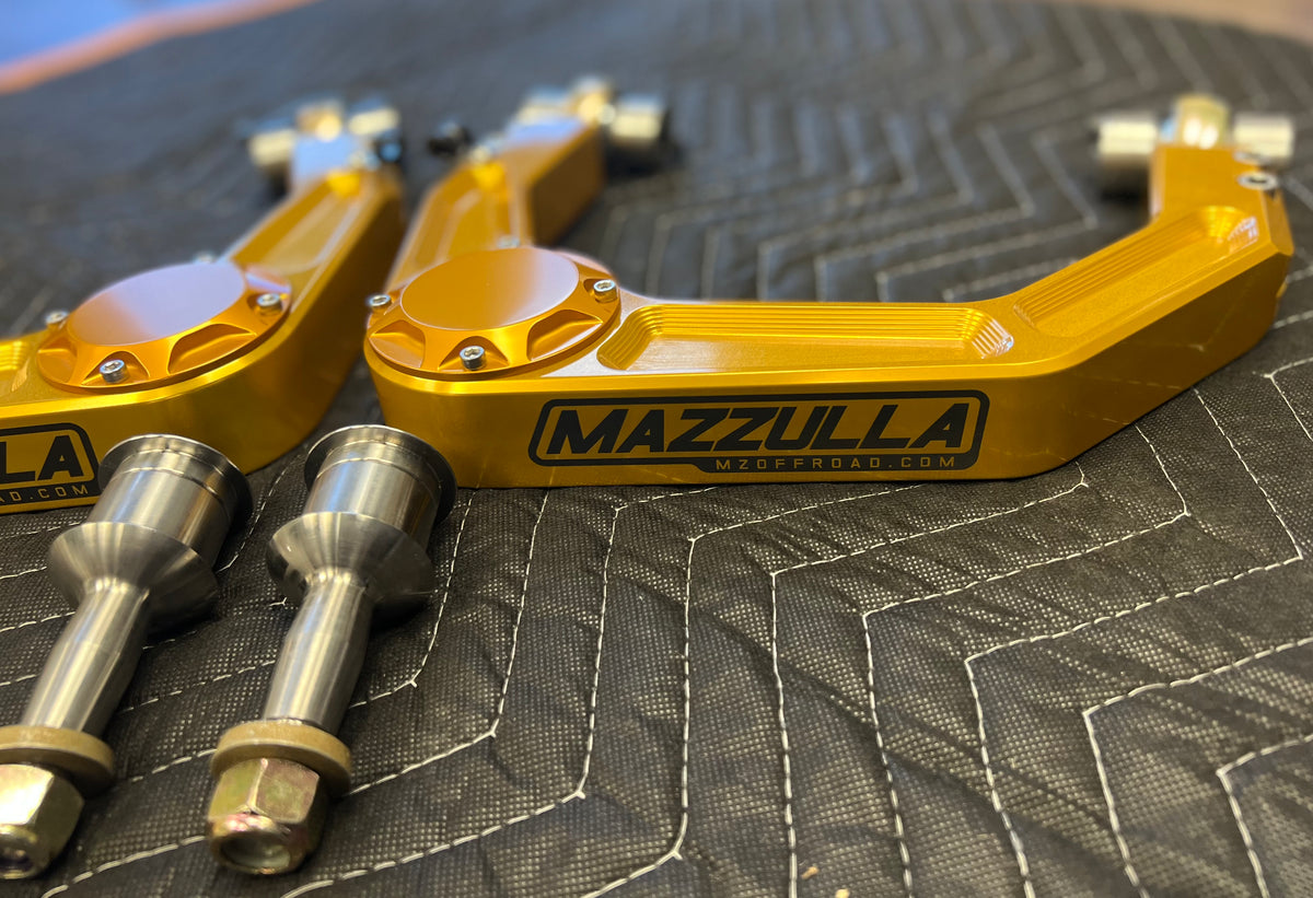 MAZZULLA BILLET UPPER CONTROL ARMS (Gloss GOLD Anodized) 2005+ TOYOTA ...